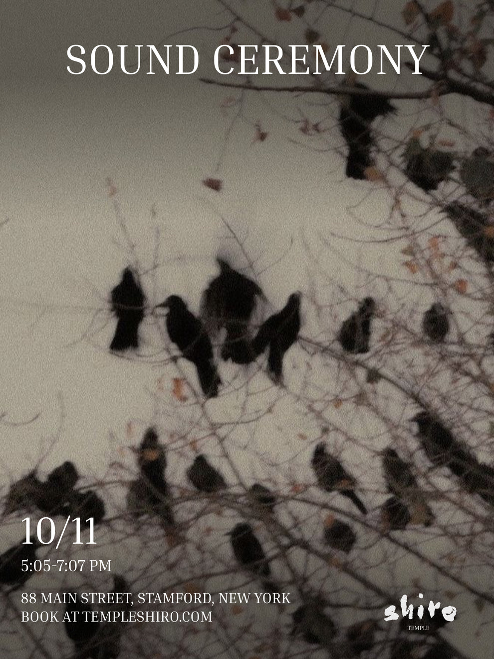sound ceremony 10/11 – Temple Shiro